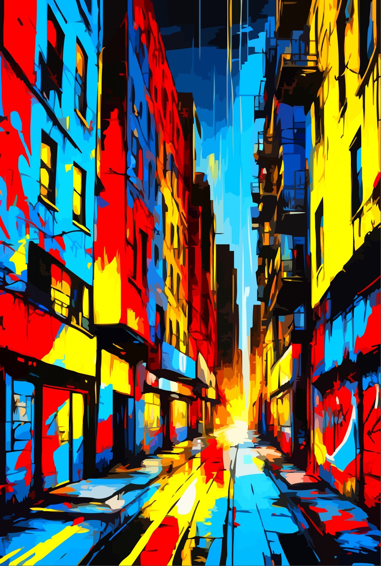 Graffiti Metropolis Digital Art - Viktor Levchenko