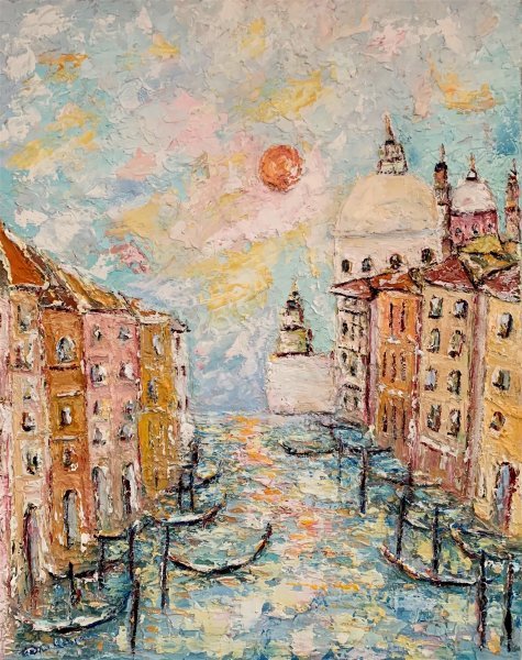 Pittura Della Luce Del Sole Stagno Alba Stampa Artistica Della Luce