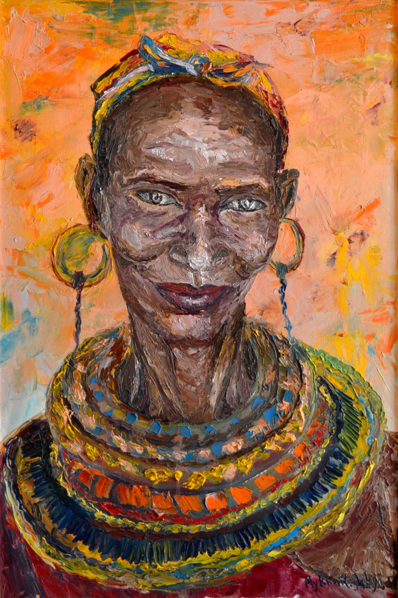 Sunny smile Painting by Dmytryi Mykhailovskyi