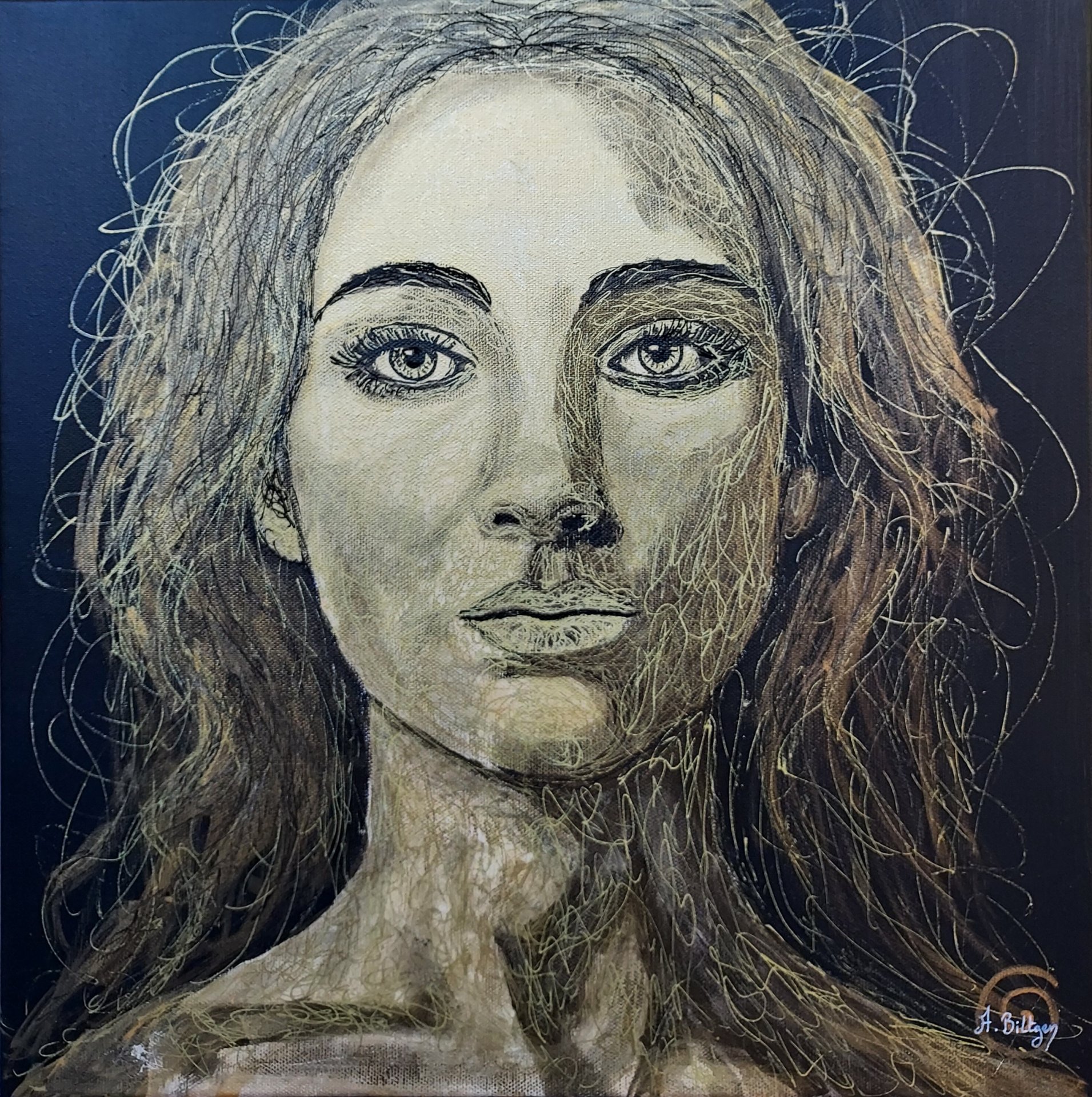 Presence Painting by Axelle Biltgen - Jose Art Gallery