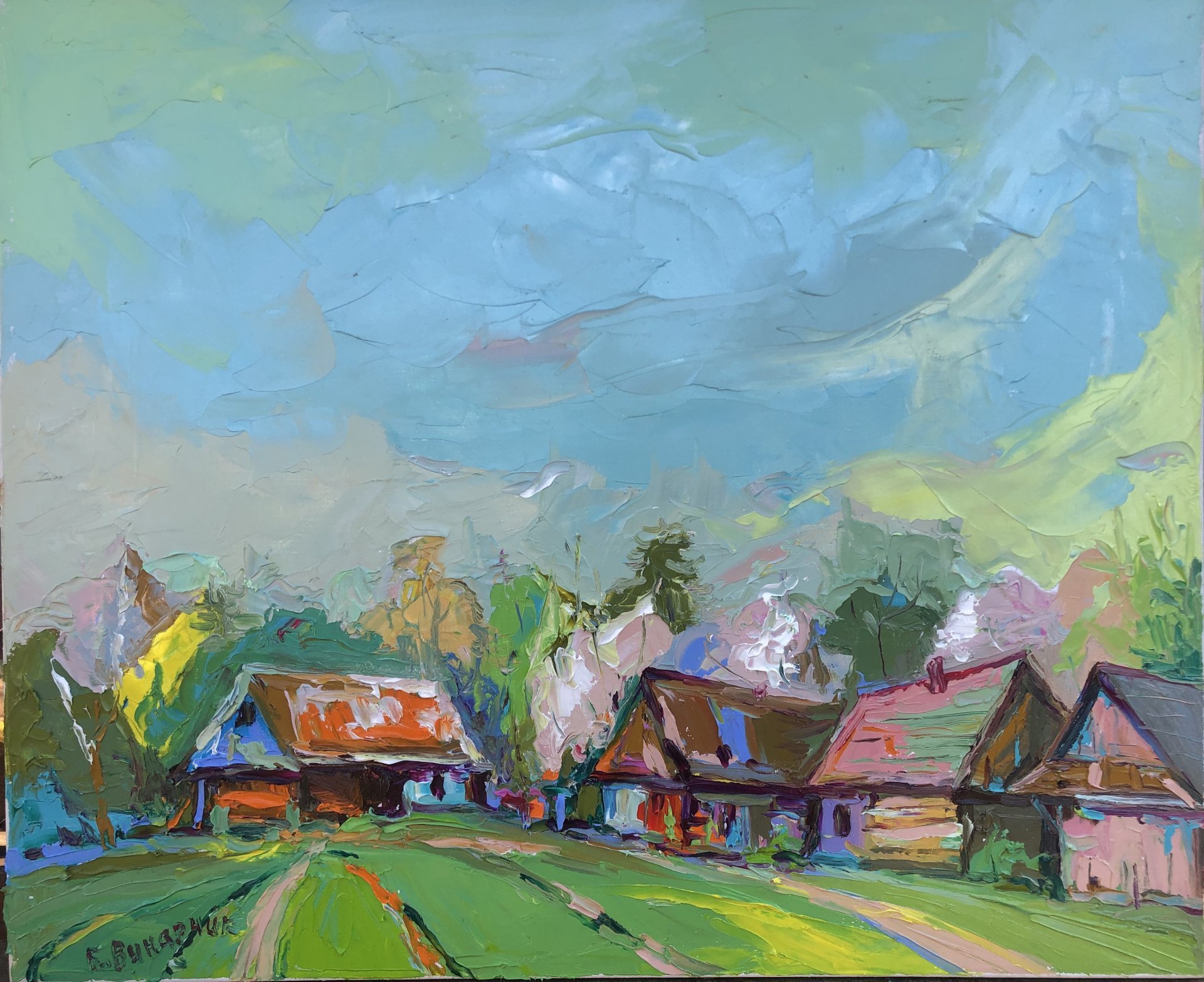 Spring and summer have met... Painting by Bohdan Vynarchyk