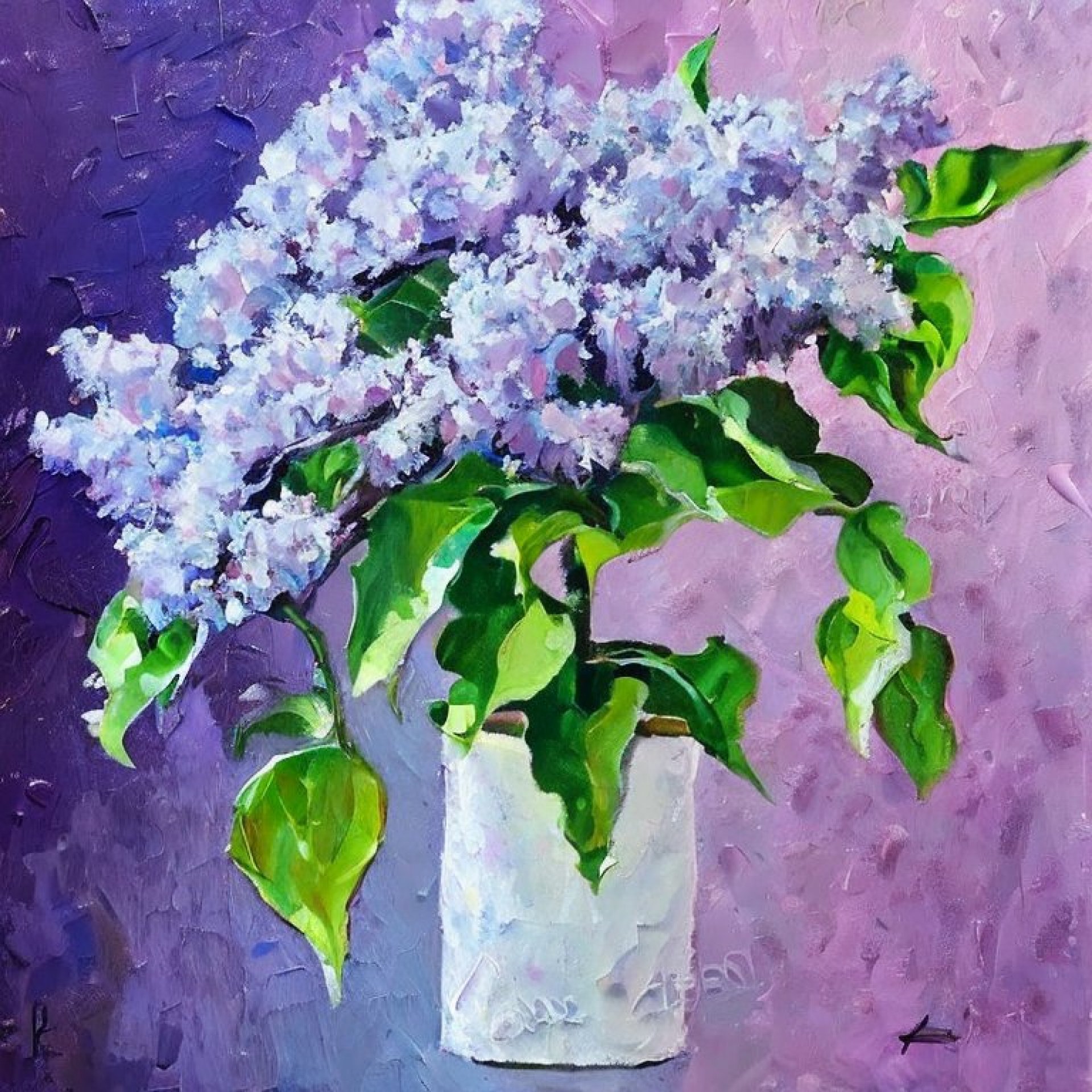Whispers of Lilac and Summer Air Drawing - MeaHau