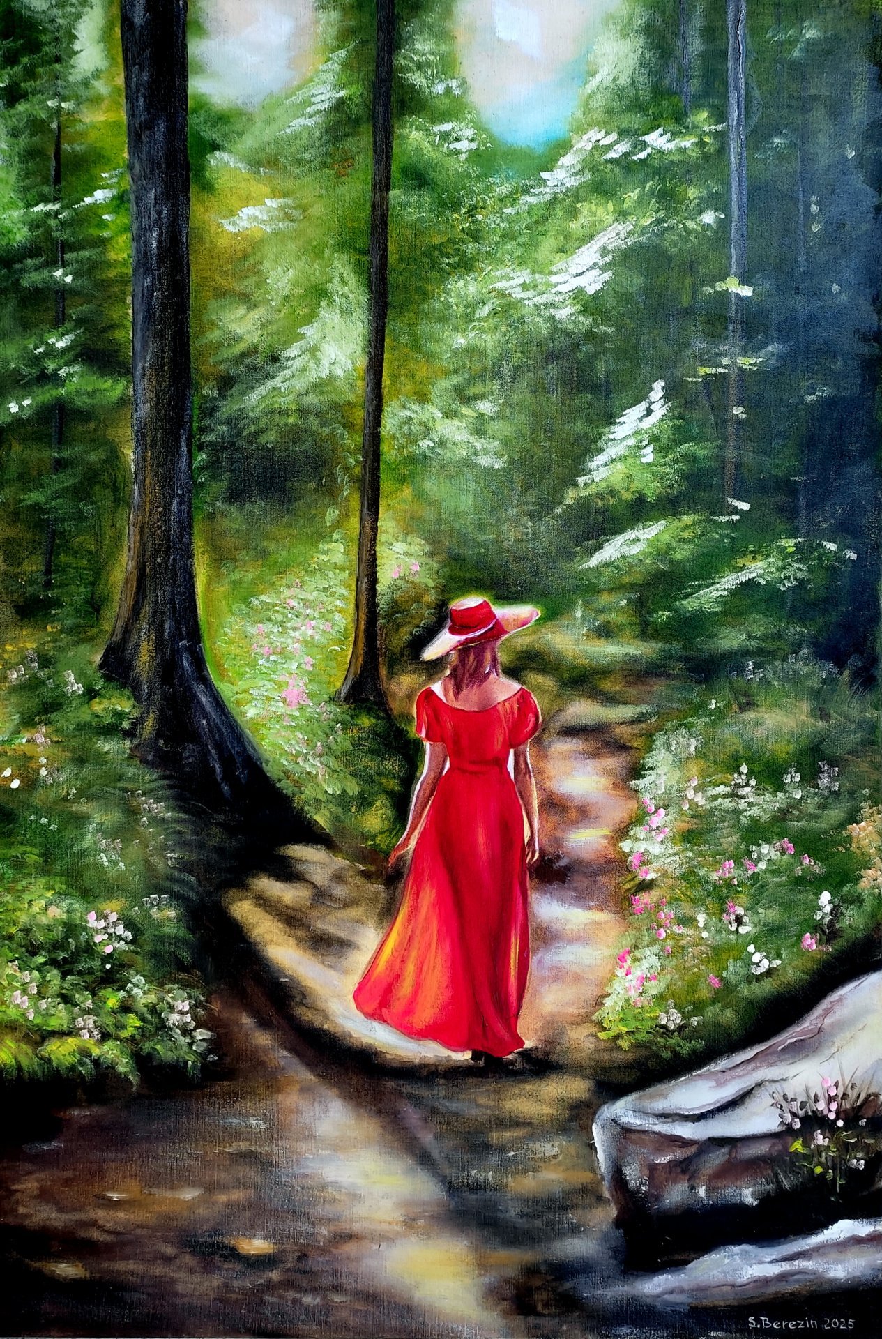 Where Shadows Bloom Painting by Serj Doche