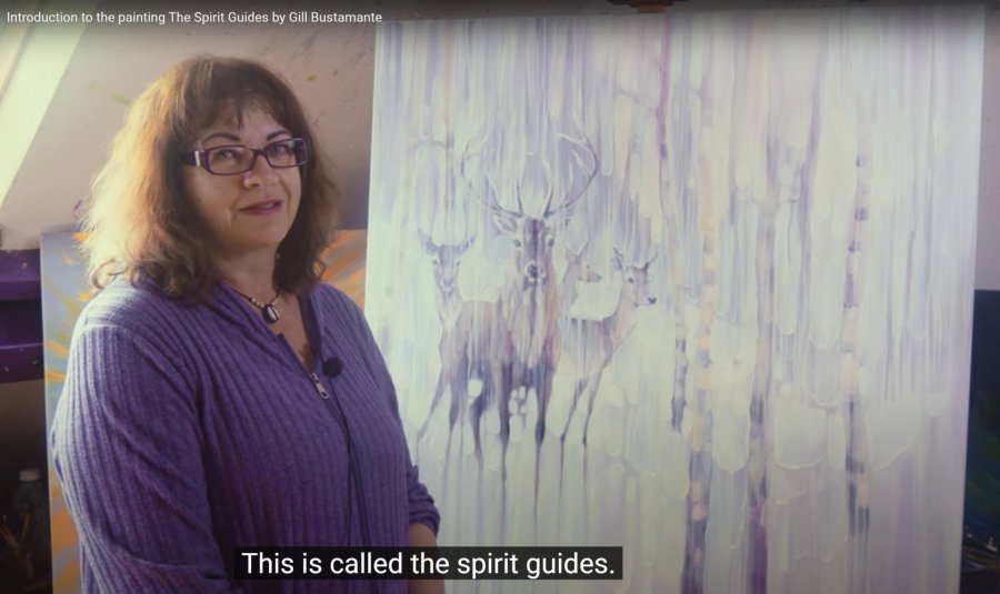 The Spirit Guides Painting by Gill Bustamante