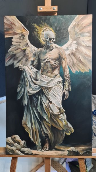 The face of faith Painting by Mihail Mironenko