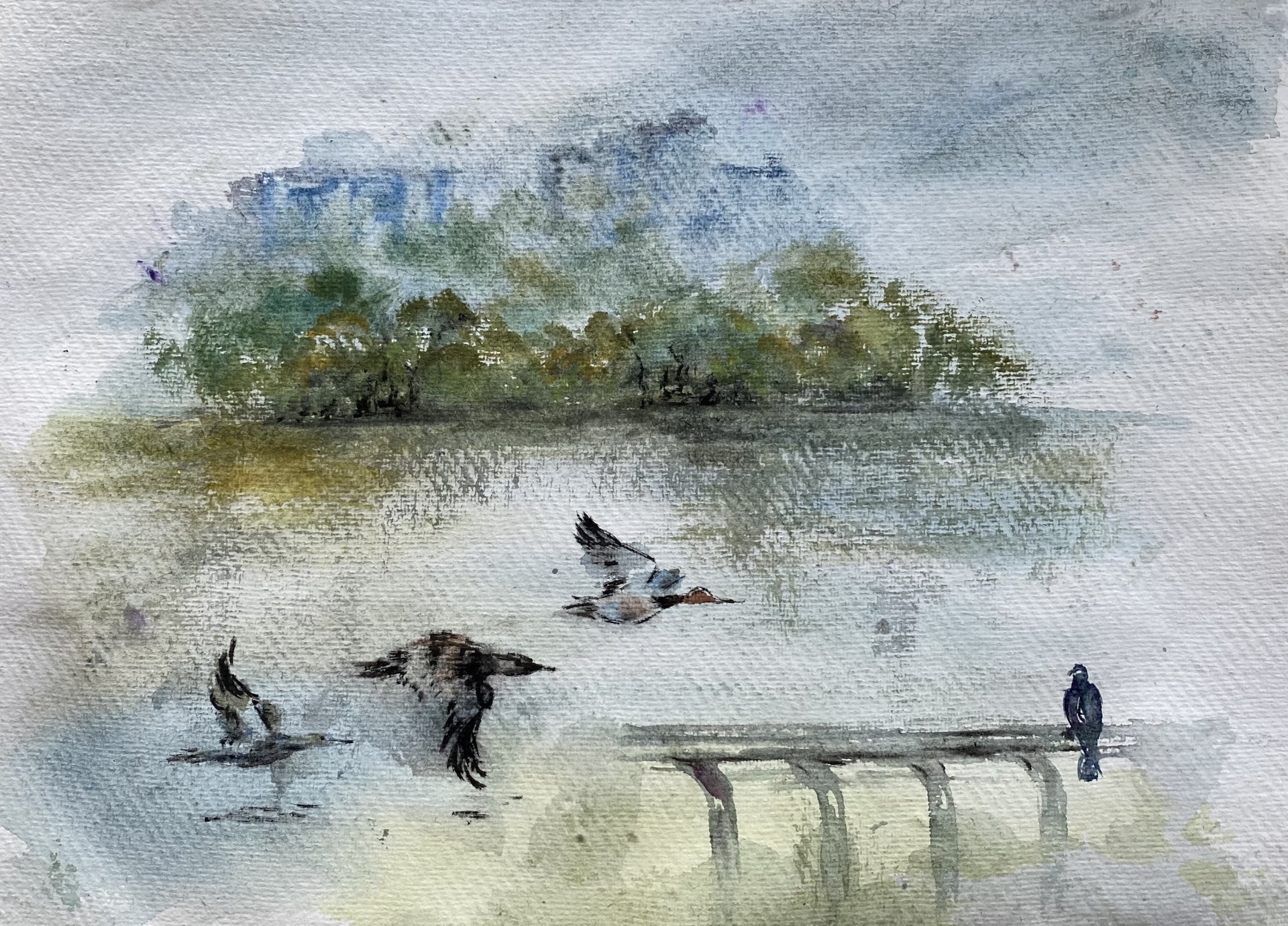 Embankment Painting by Vera Minina - Jose Art Gallery