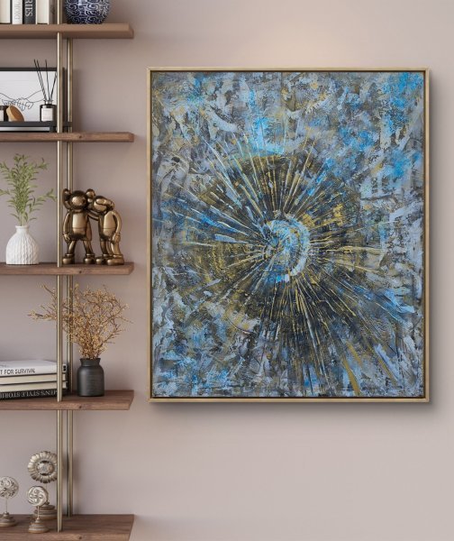 Silent Burst Painting by Victoria Shul - Jose Art Gallery