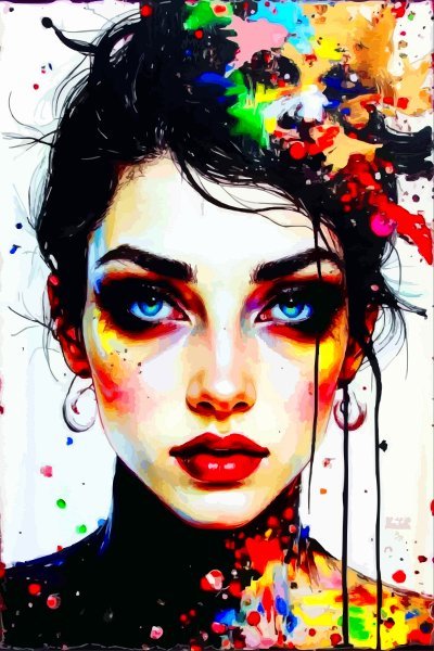 Retrato digital de ojos atrevidos Arte digital - Viktor Levchenko