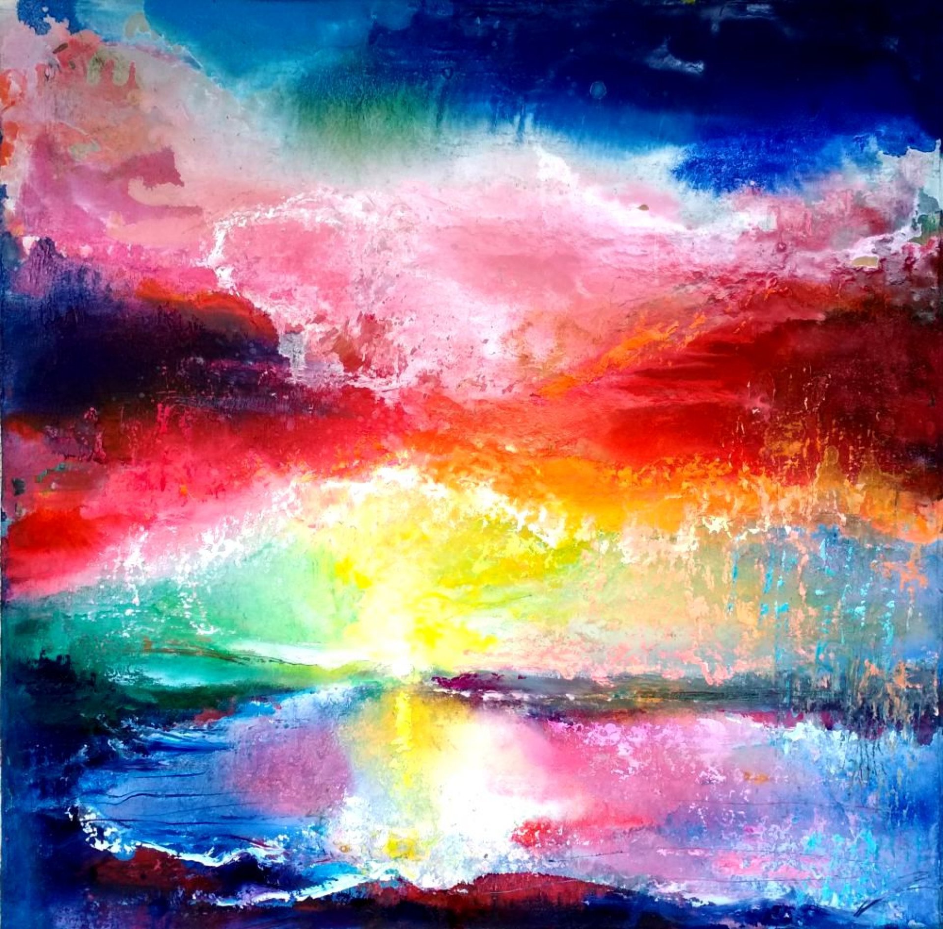 A colorful day Painting by Volodymyr Drachynski