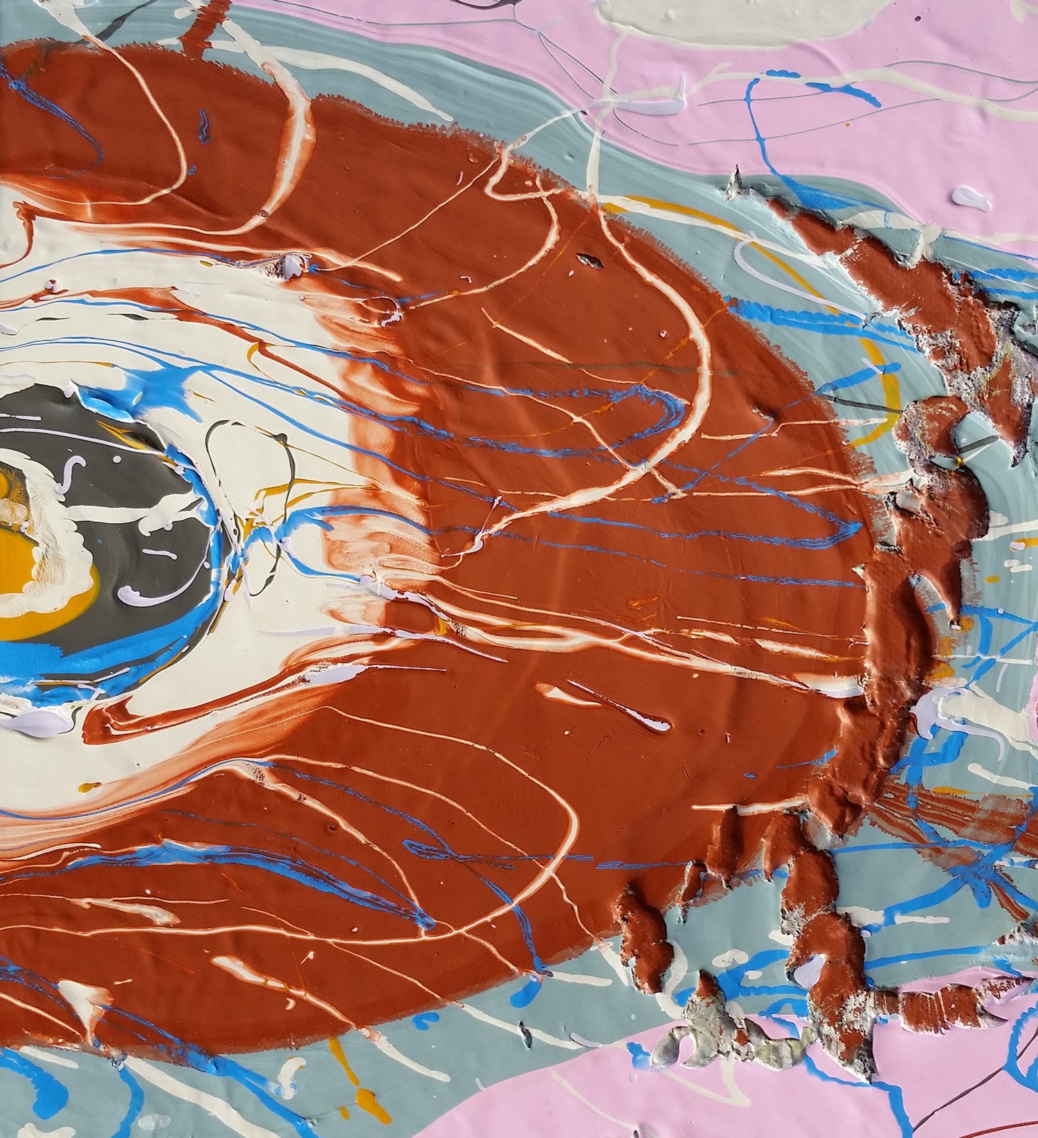 Картина «Тектонічні плити | 24 x 24 дюйма», Олександра Романо