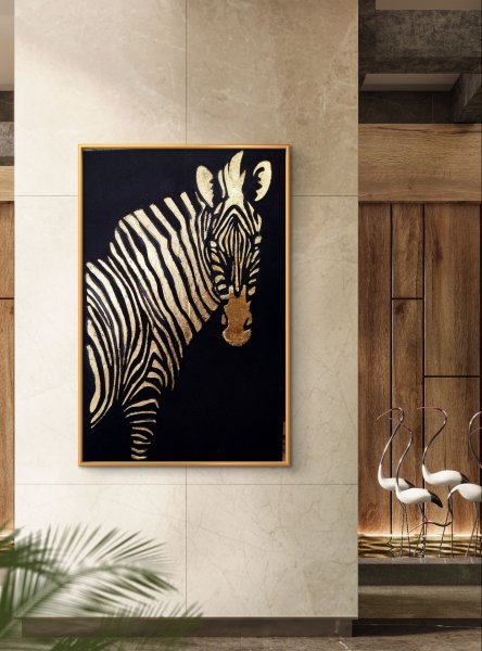 Energía de las rayas. Estilo retro moderno Pintura de AKUSHKA_ART