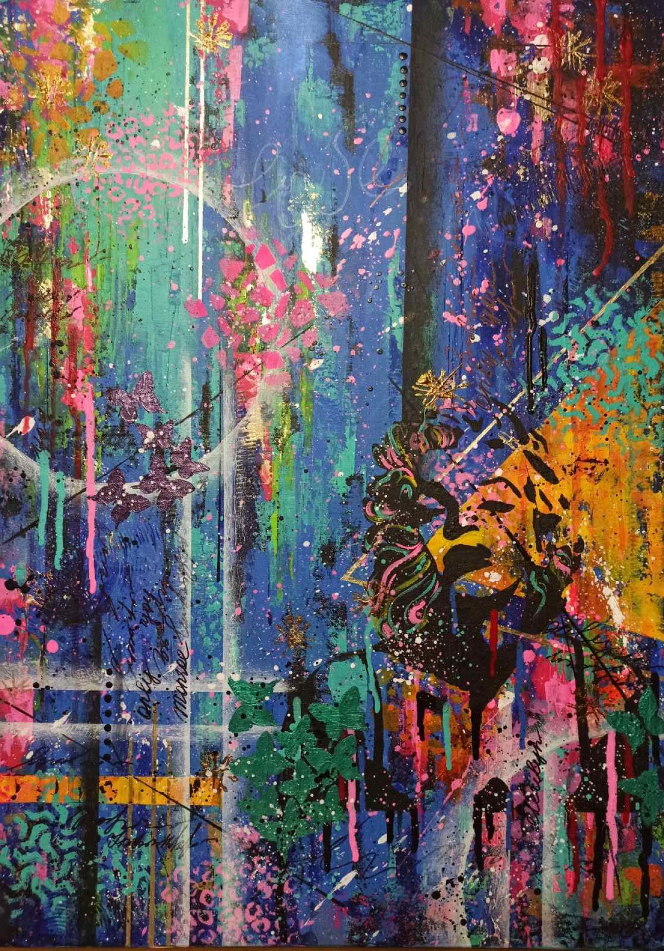 Pop Art: Abstract Energy of Color Drawing - Helena Gerasimenko