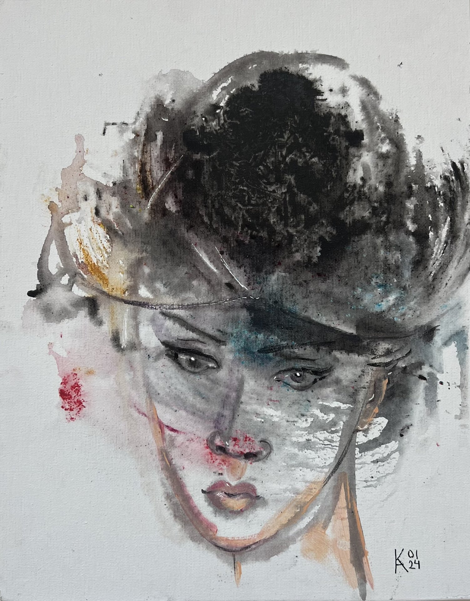Frenchwoman Painting by Katerina Anchugova