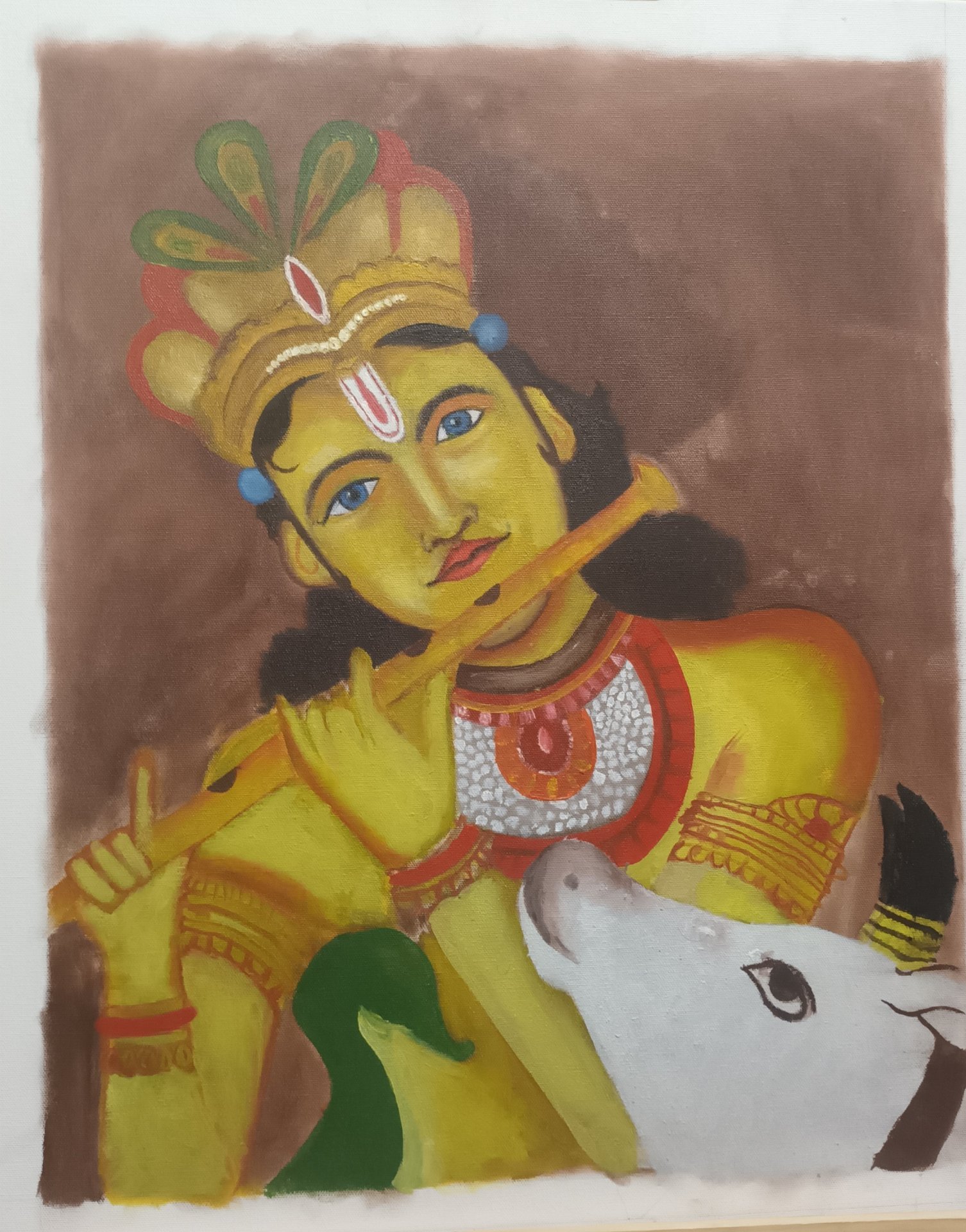 Dipinto «Dipinto del Signore Krishna», VEDANT DWARI Dwari's World