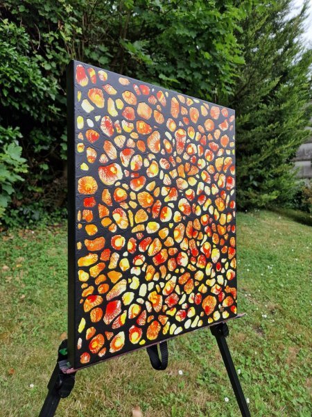 Pulsation of Sun Painting by Anastasiia Doro