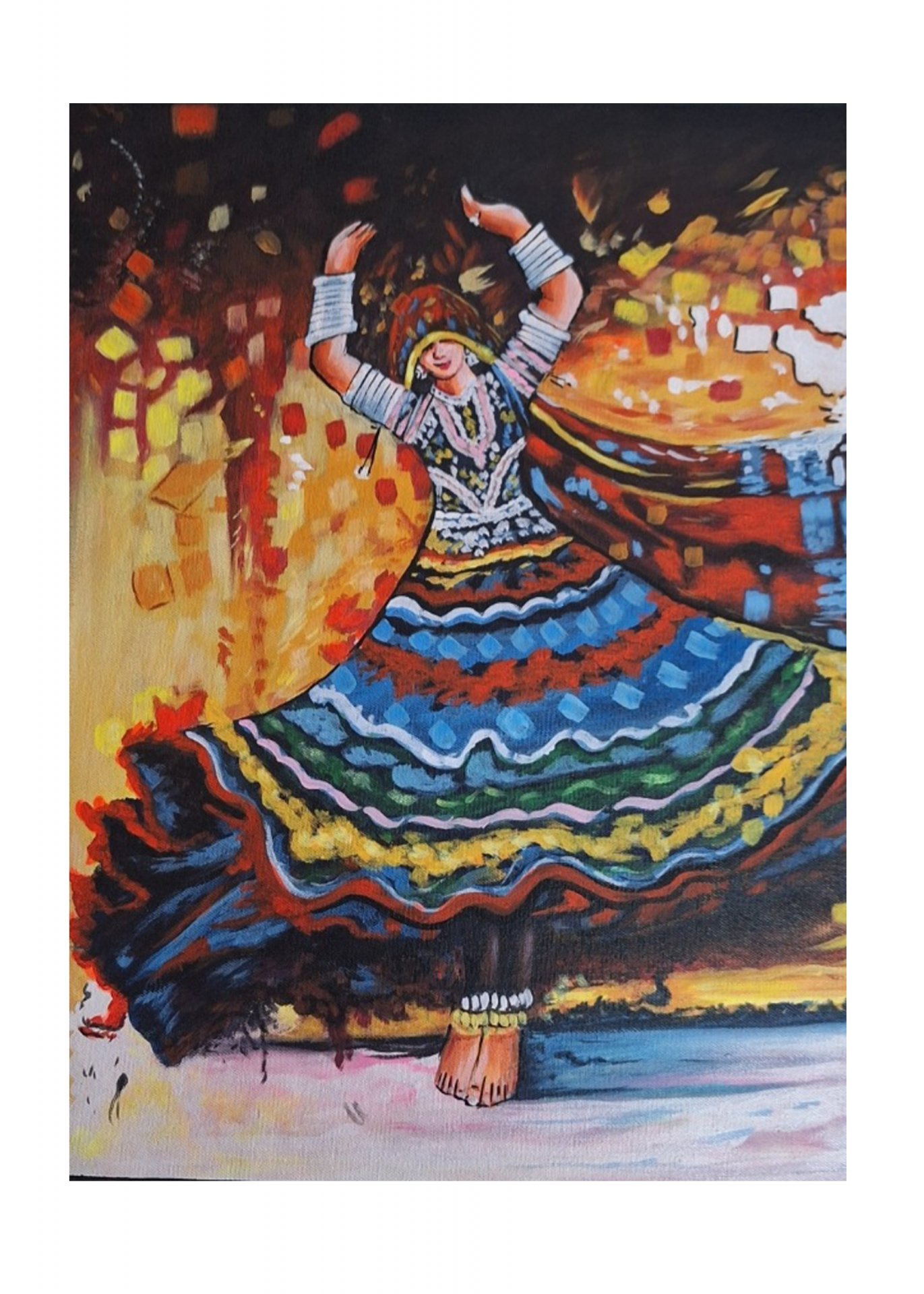 Woman Painting Rajasthani Culture Painting by Manish Vaishnav