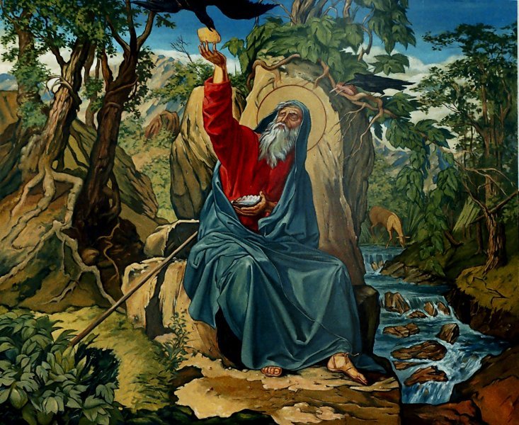 Prophet Elijah (Bible Stories) Painting by Serhiy Roy