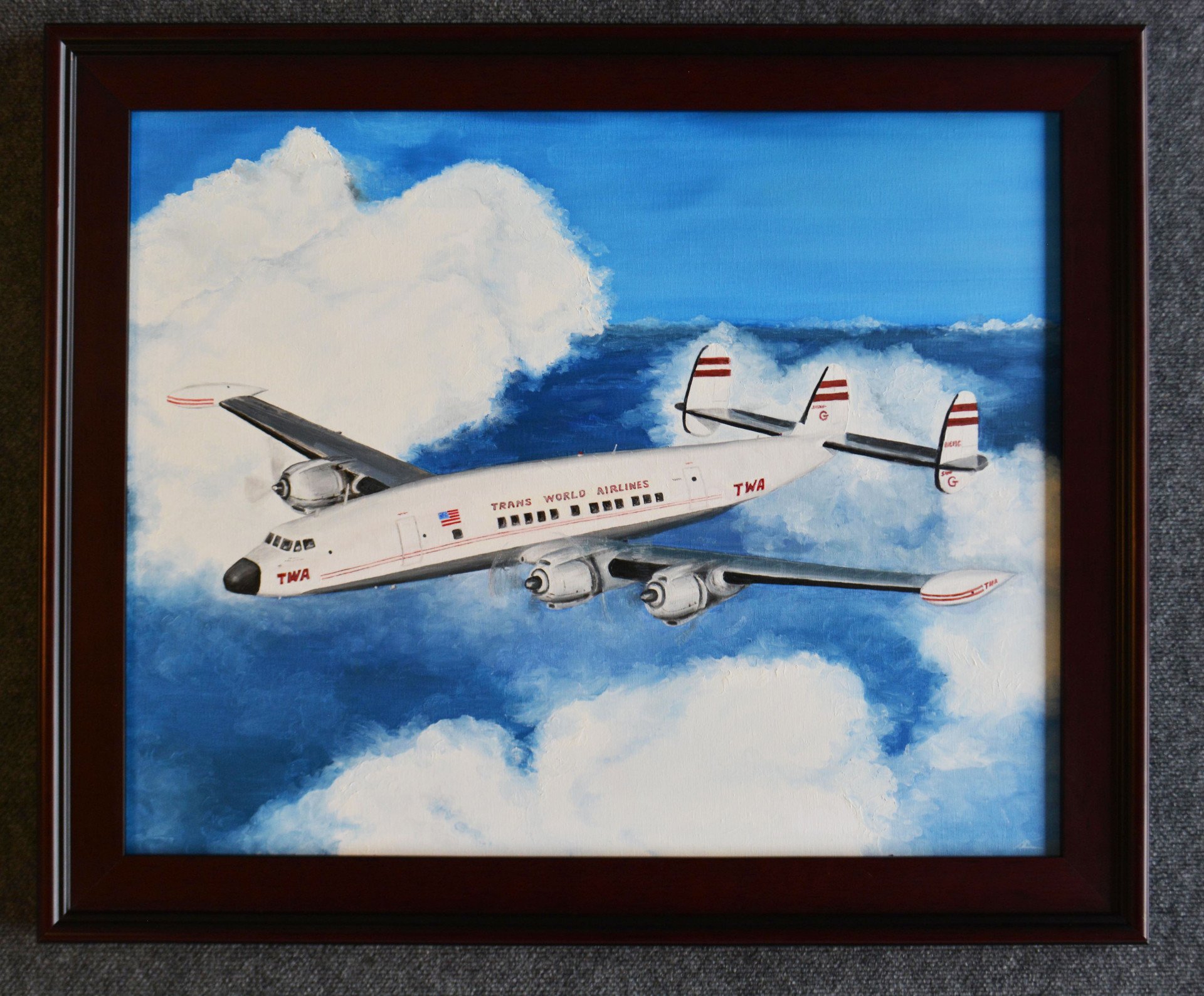 Lockheed Constellation Painting by Brad Thomas - Jose Art Gallery