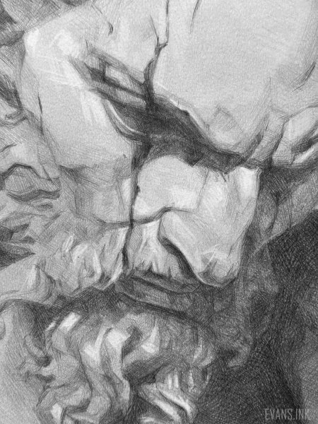 Prometheus Bound drawing Drawing - Yana Evans