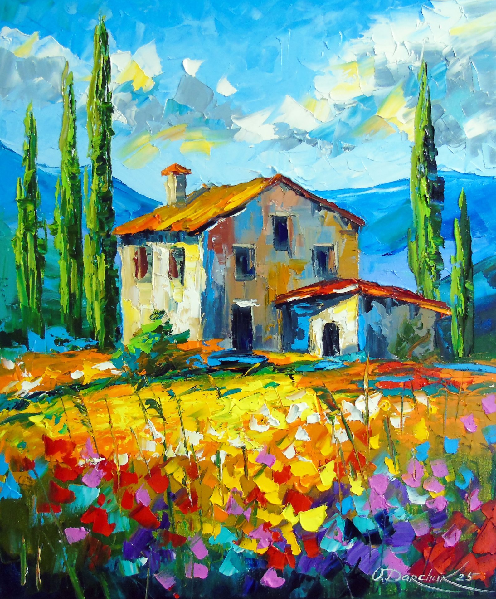 Rainbow Ranch Painting by Olha Darchuk - Jose Art Gallery