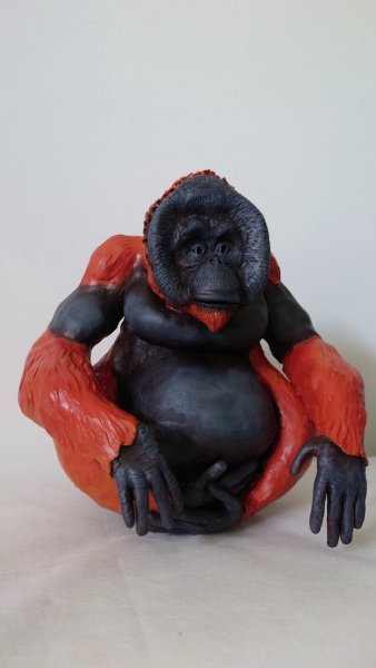 Orangutan: The Primate Essence Painting by Max Sculpt