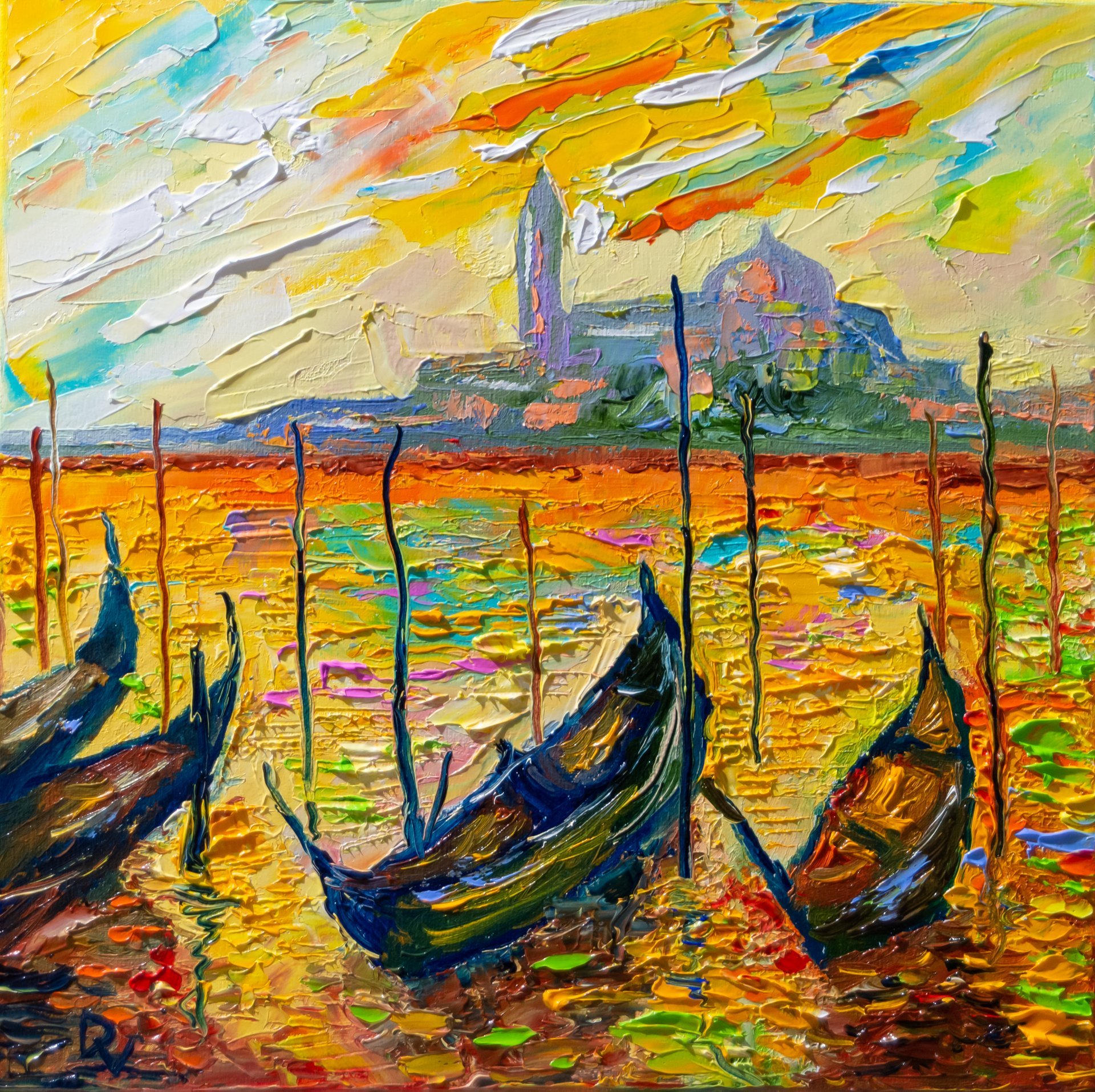 Venetian Colors Painting by Vladyslav Durniev