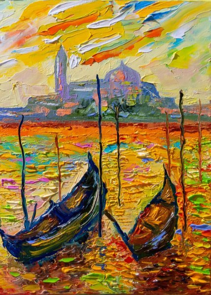 Venetian Colors Painting by Vladyslav Durniev