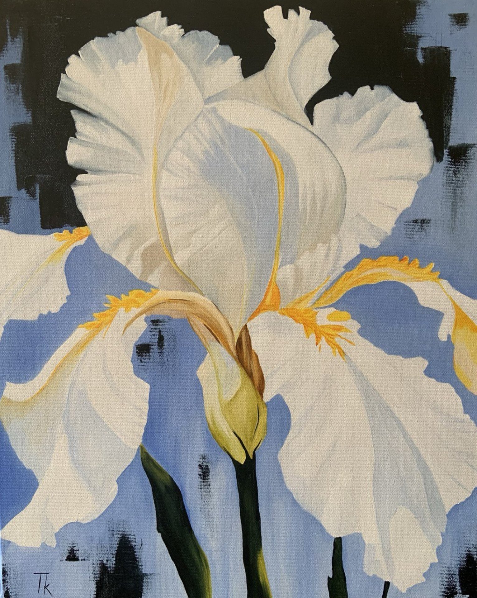 White dance of souls Painting by Olga Tkachova