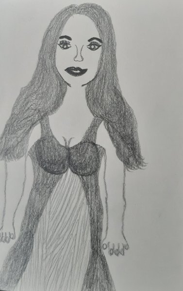 Woman: A Captivating Portrait Sketch Drawing - Alexandra Irimia