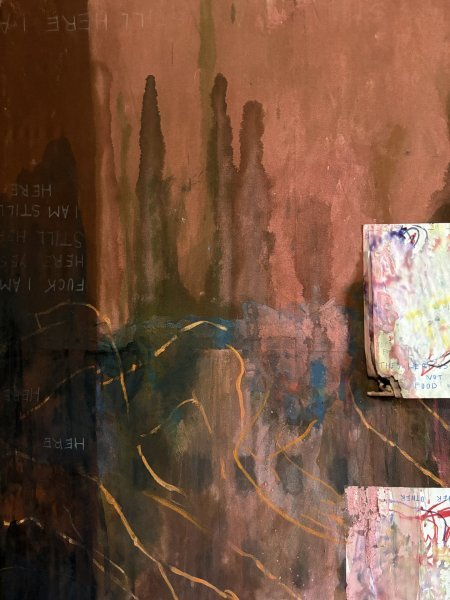 They Left Us Flags Not Food Painting by Gela MIKAVA
