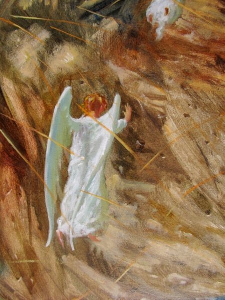 Angels descending to Earth Painting by Serhiy Roy