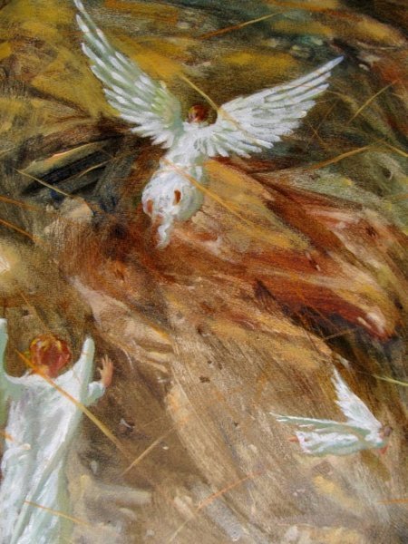 Angels descending to Earth Painting by Serhiy Roy