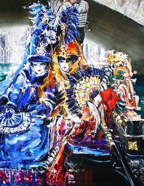 Venice Carnival Painting by Anastasiya Bernie
