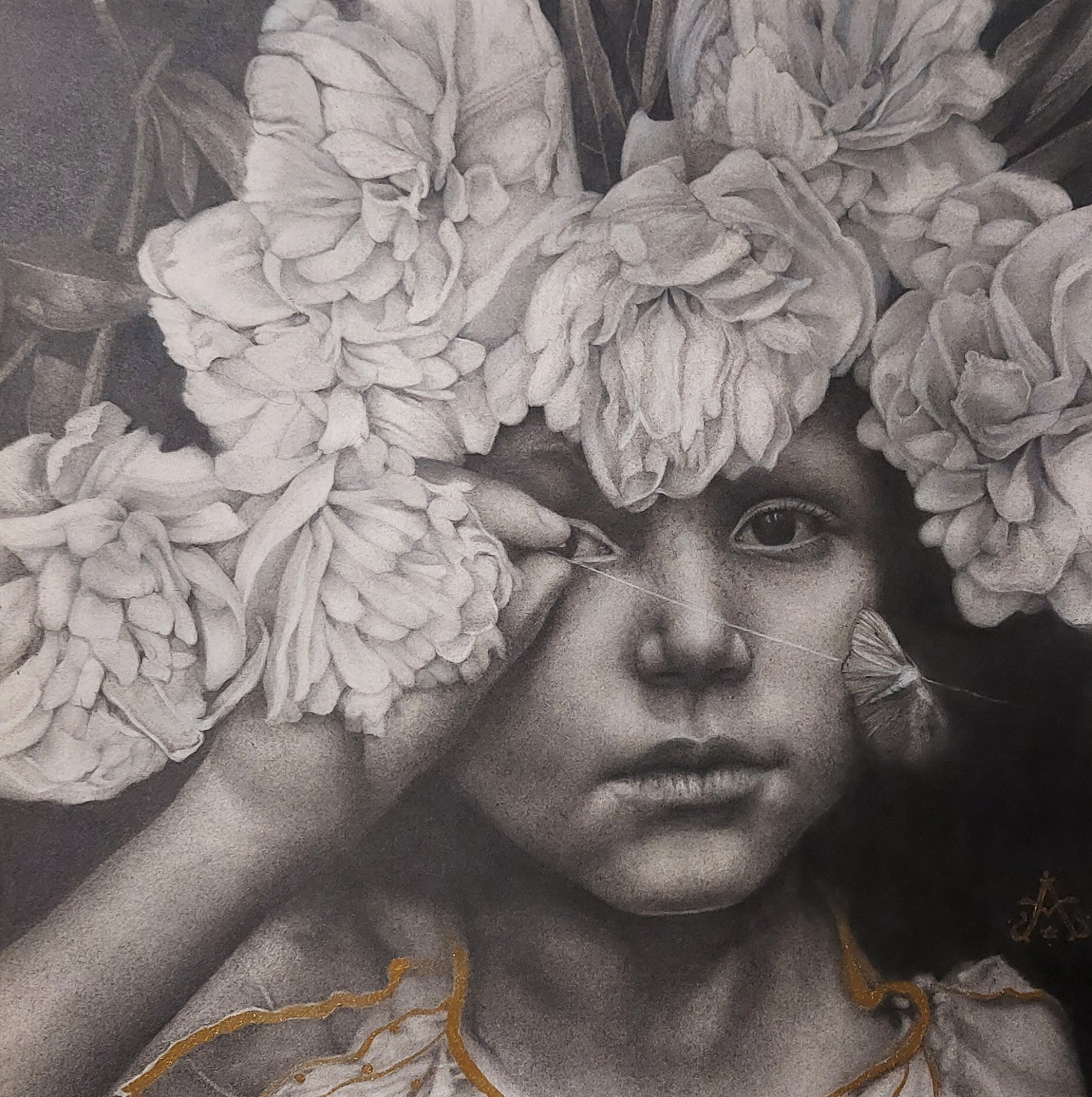 The Spinner Drawing - Patricia Ariel - Jose Art Gallery