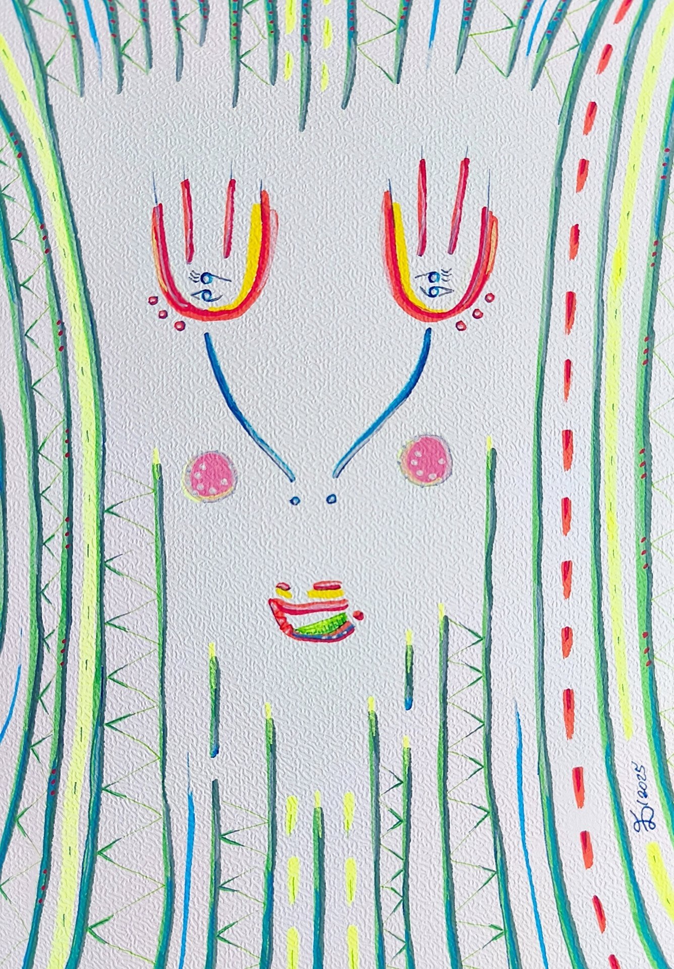 La Primavera Drawing - Ewa Dura - Jose Art Gallery