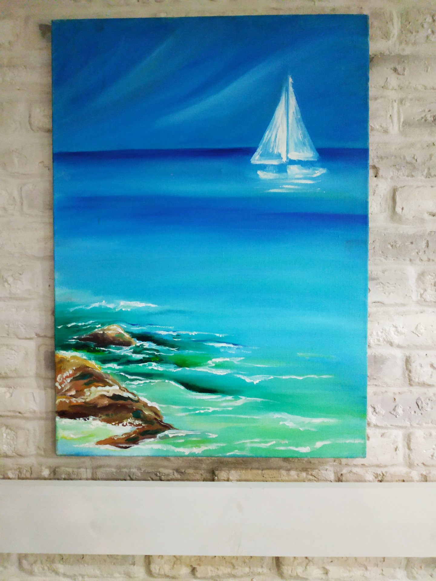 Calm Painting by Oksana Trigub-Milashevich