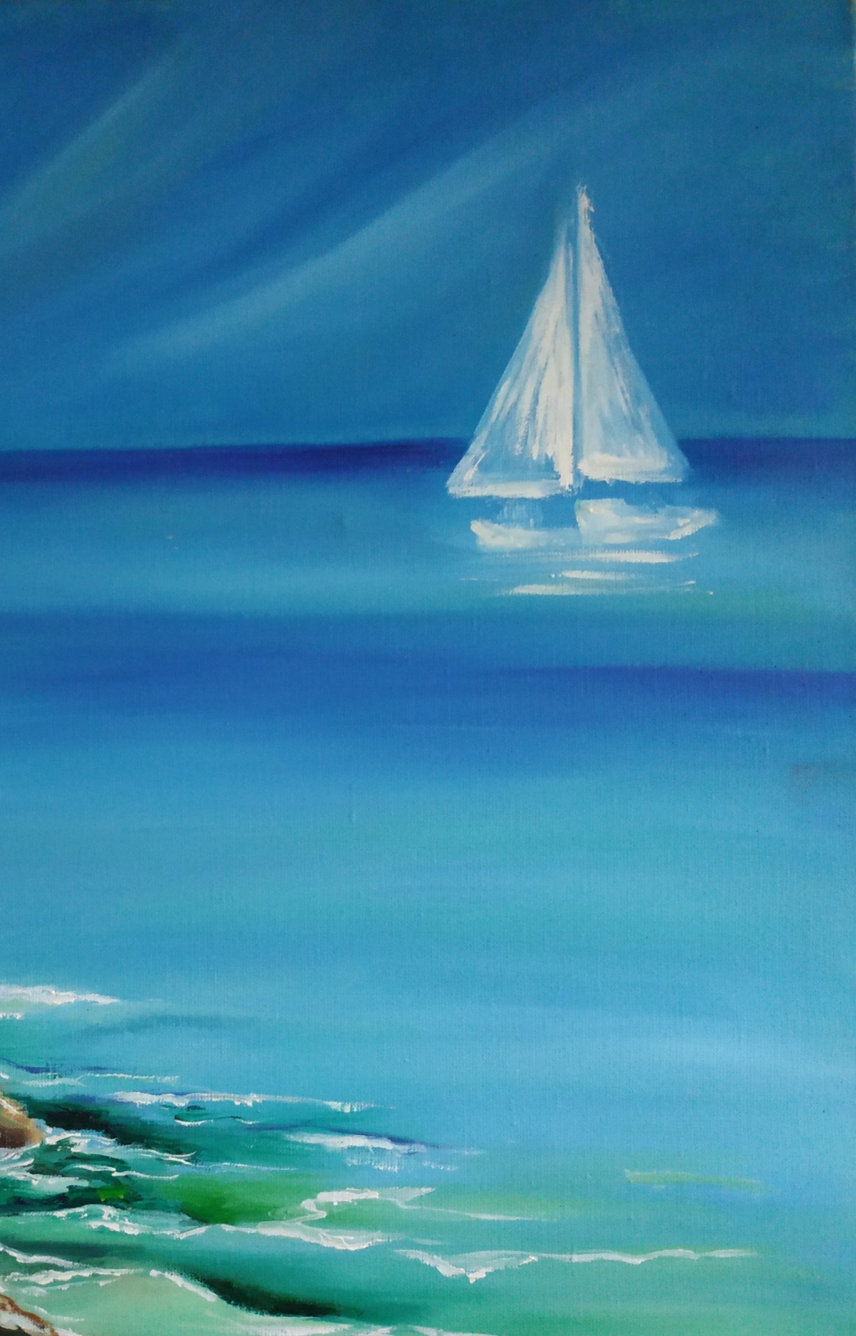 Calm Painting by Oksana Trigub-Milashevich - Jose Art Gallery