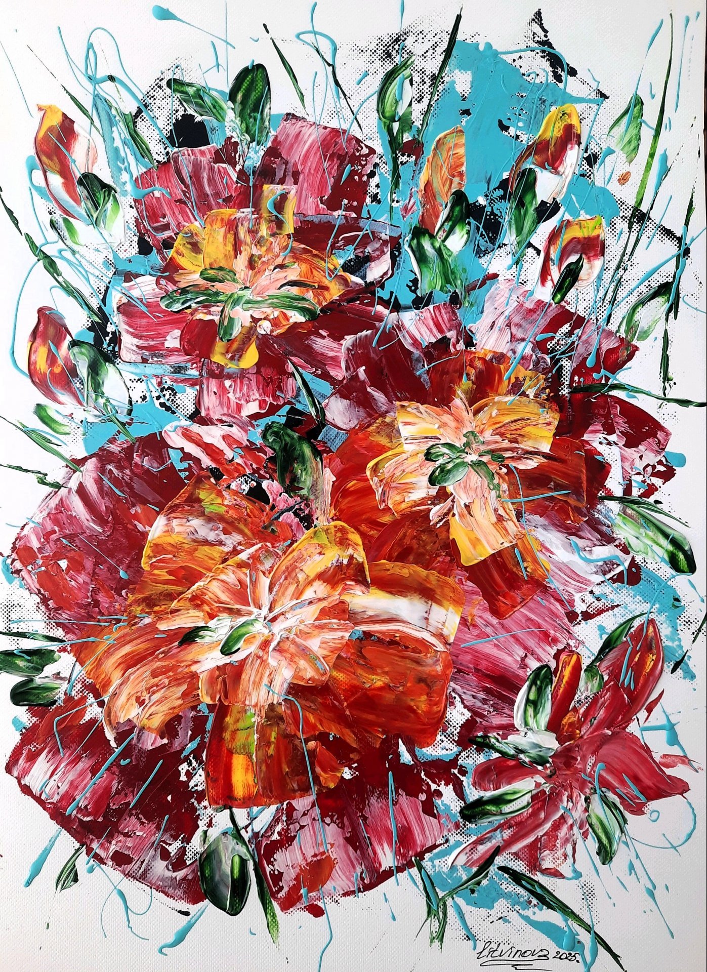 The Beauty of Flowers: Inspiration and Vitality Painting by Natalya ...