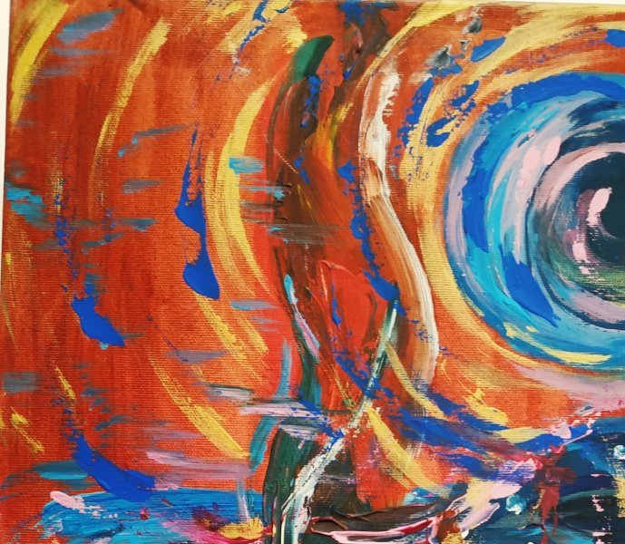 Subconscious Painting by Oksana Trigub-Milashevich