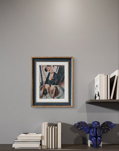 Modern Muse. Cubist Female Power Unveiled Painting by Iryna Oliinyk