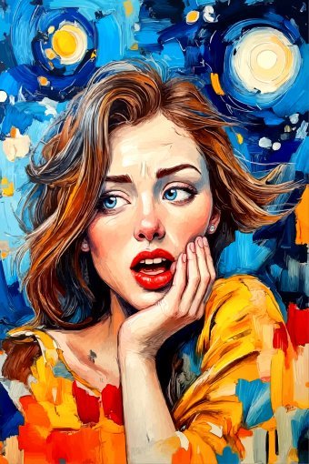 Starry Night Emotion Digital Art - Viktor Levchenko