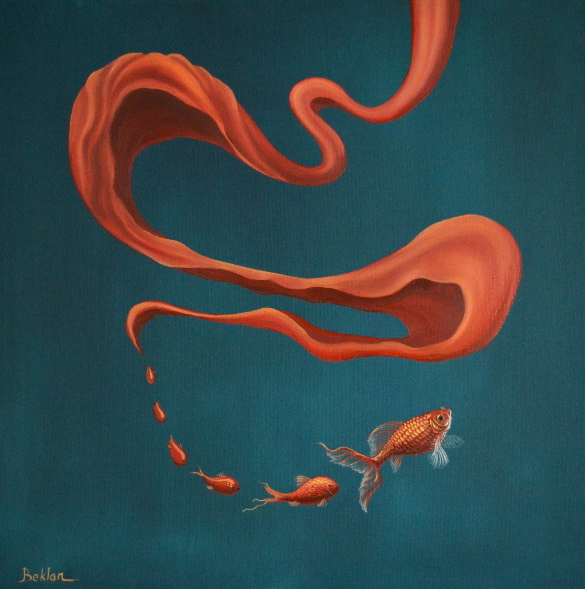 LE RÊVE DU POISSON 2 Peinture de Beklan Kizilcay