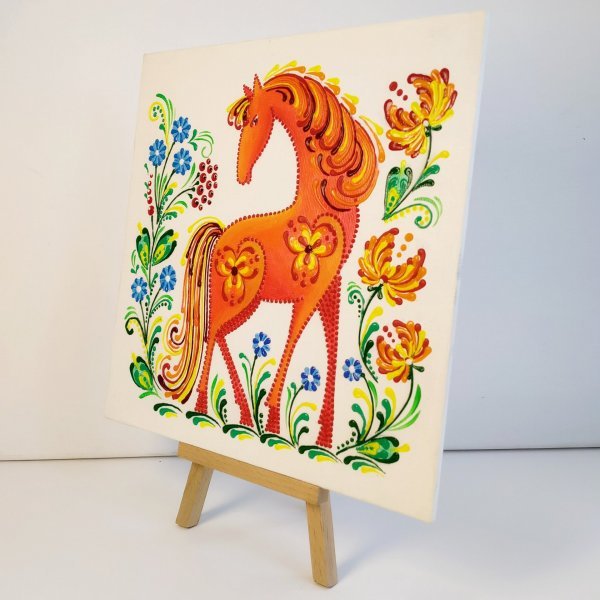 Horse — the symbol of 2026. Painting by YULIIA NOVIKOVA