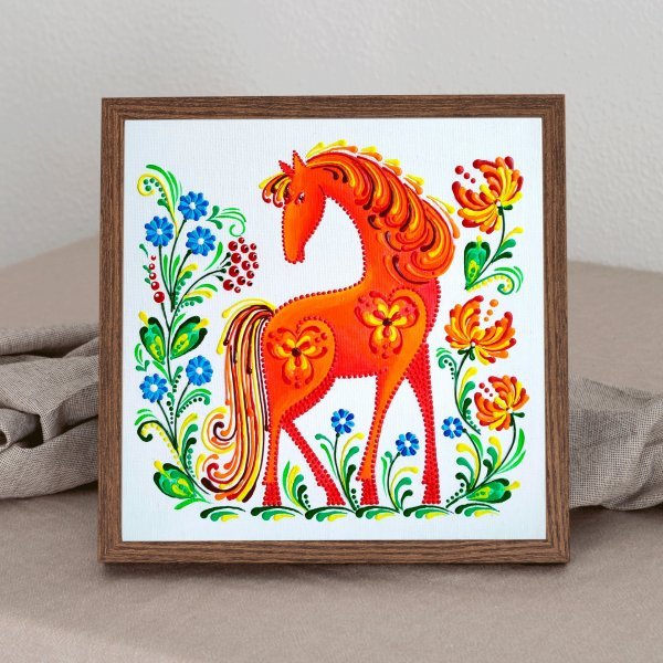 Horse — the symbol of 2026. Painting by YULIIA NOVIKOVA