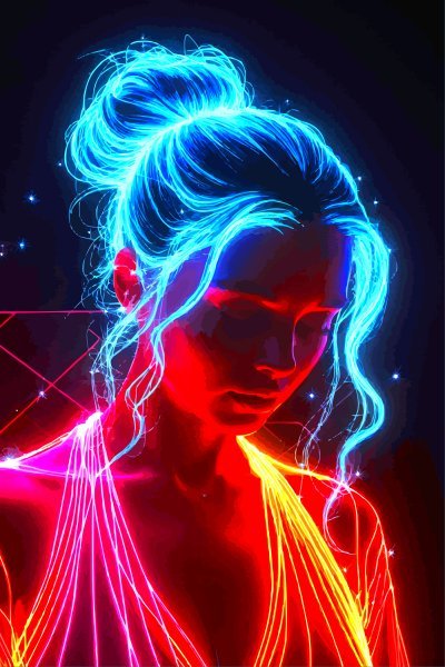 Blue Light Portrait Dream Digital Art - Viktor Levchenko