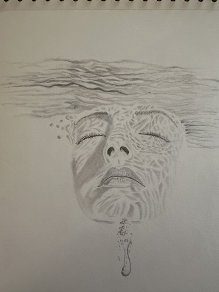 Floating on the surface Drawing - Babsy - Jose Art Gallery