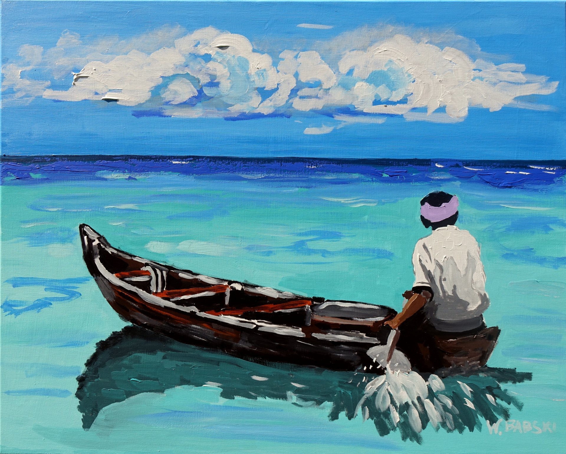 Boat 3 Painting by Babski Wojciech - Jose Art Gallery