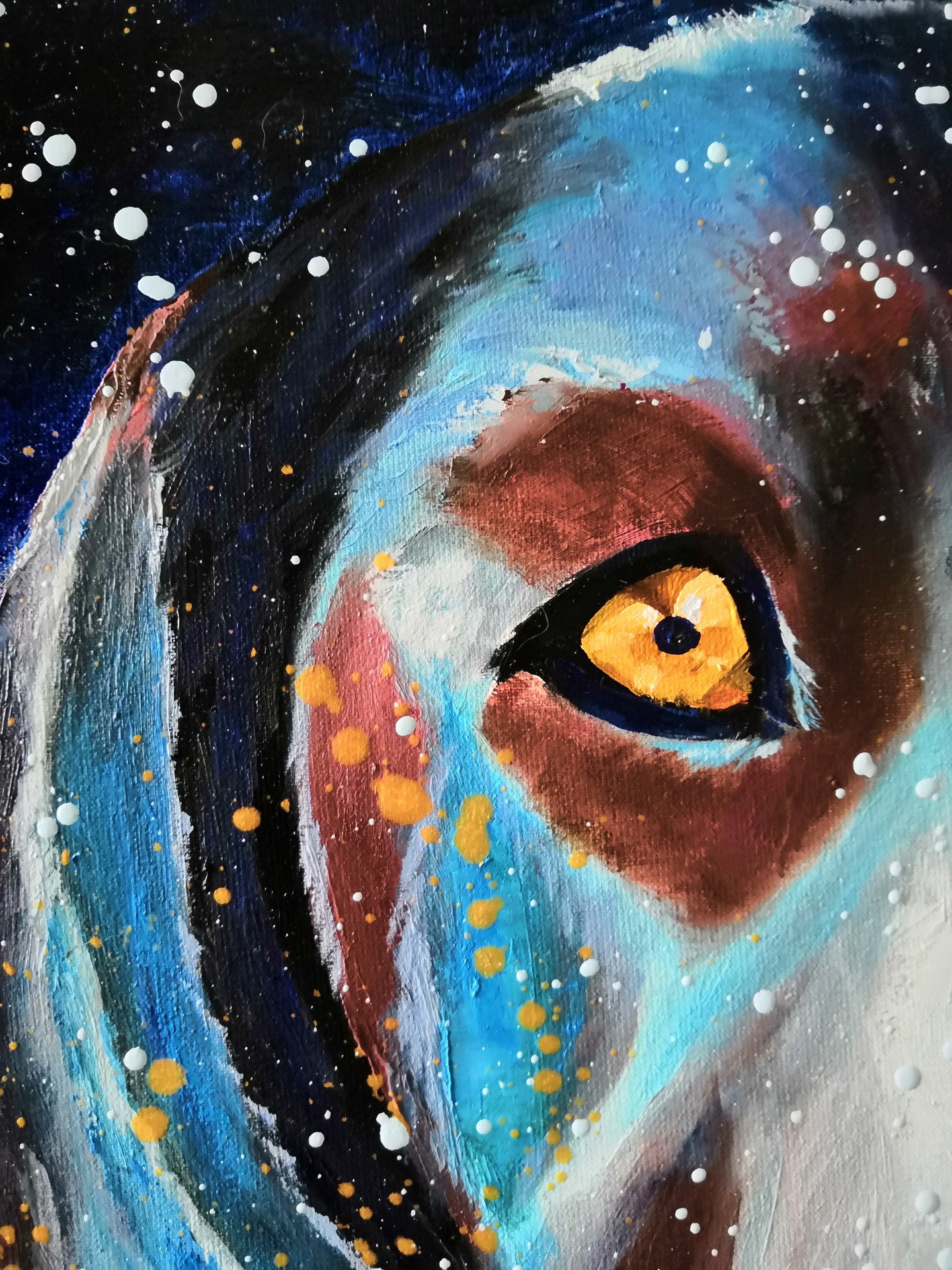 Magic Dog Painting by Liudmyla Riabkova - Jose Art Gallery