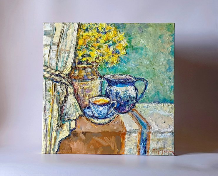 Still life with English porcel Painting by Ksenia Pіdhurska