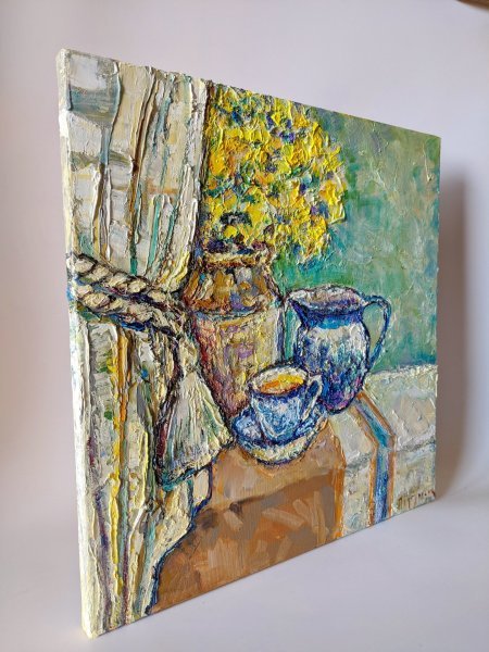 Still life with English porcel Painting by Ksenia Pіdhurska